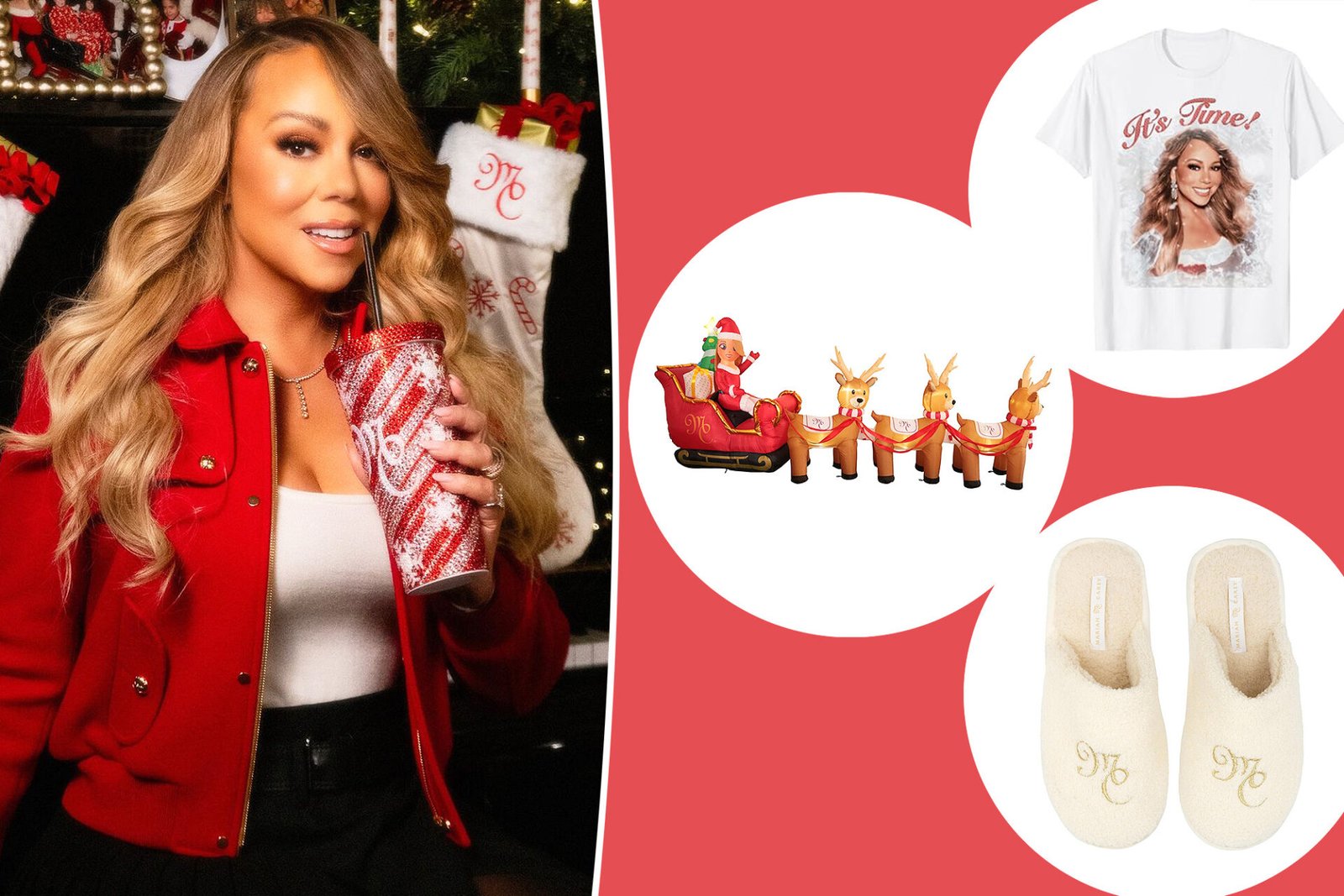 Shop Mariah Carey’s holiday collection on Amazon: Inflatable reindeer ...