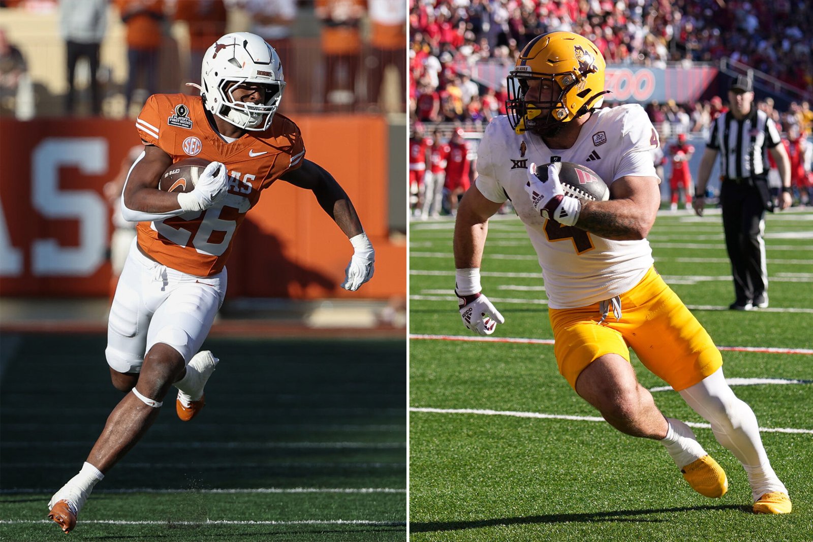 CFP 2024-25: How to watch Texas vs. Arizona State in the Peach Bowl for ...