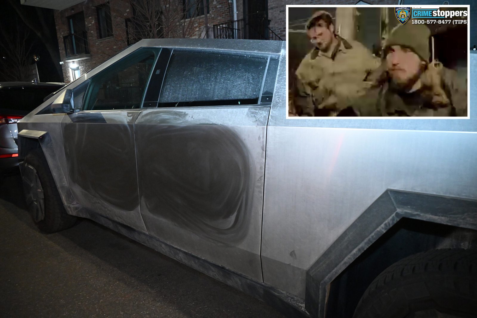 Hateful goons scrawl swastikas, ‘Nazi’ on Tesla Cybertruck parked in ...