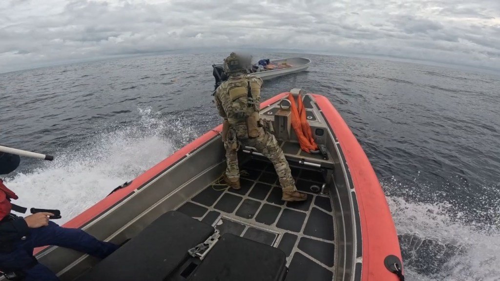 Viral Coast Guard video shows dramatic arrest of suspected drug ...