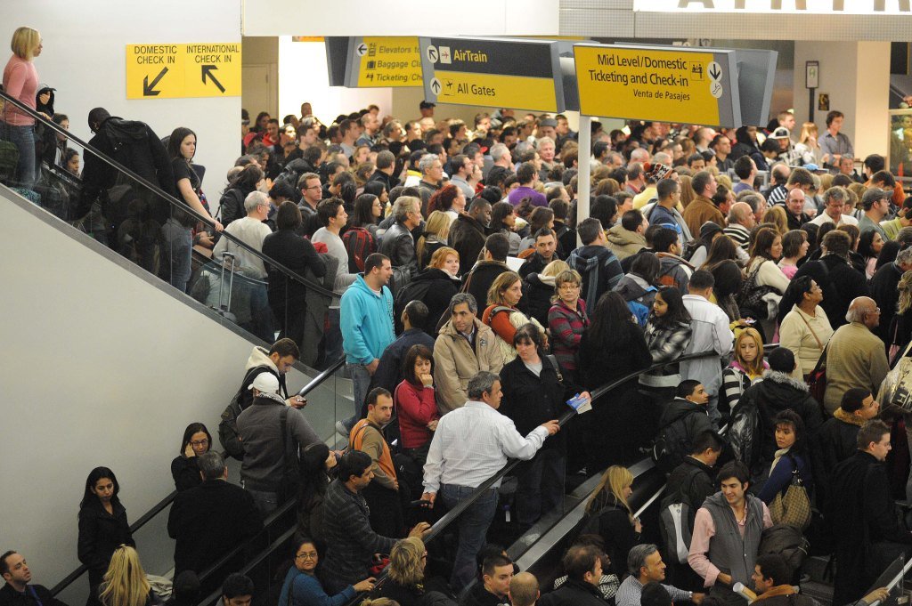 Ground stops spurred by tropical storm causes travel chaos at airports ...