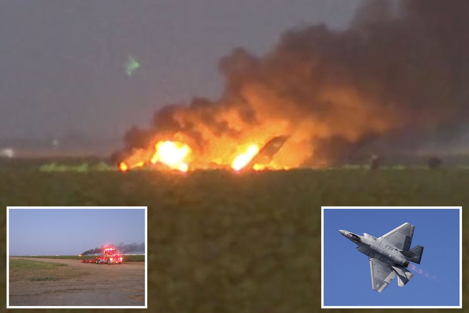 F-35 fighter jet crashes in California, pilot ejects safely - New York ...