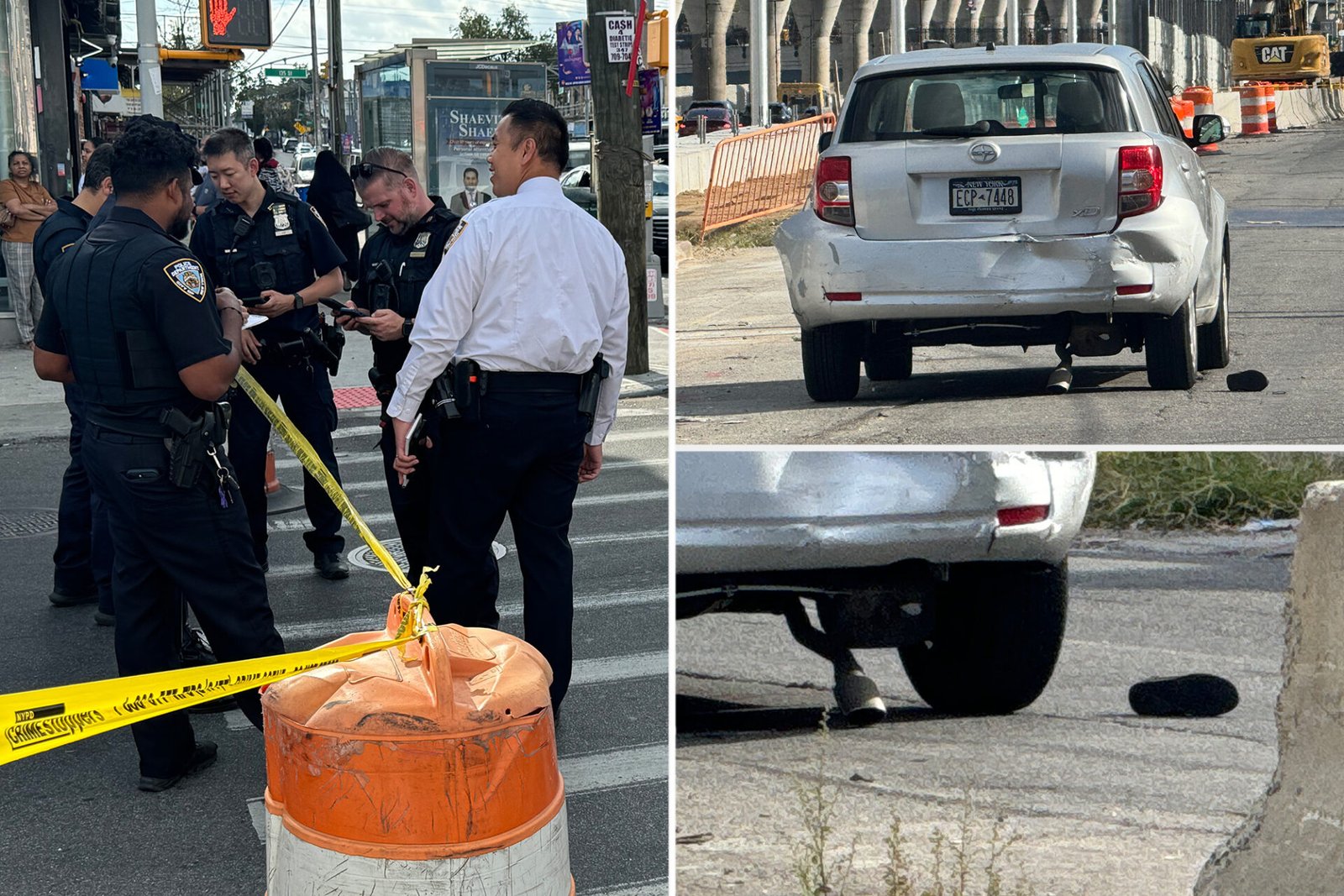 Pedestrian dead after being pinned under car near NYC expressway - New ...