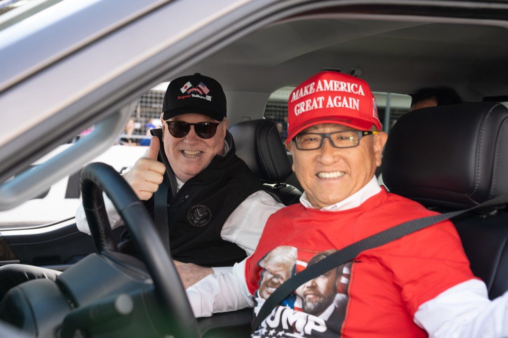 Toyota CEO goes full MAGA at NASCAR event as carmaker unveils $912M ...